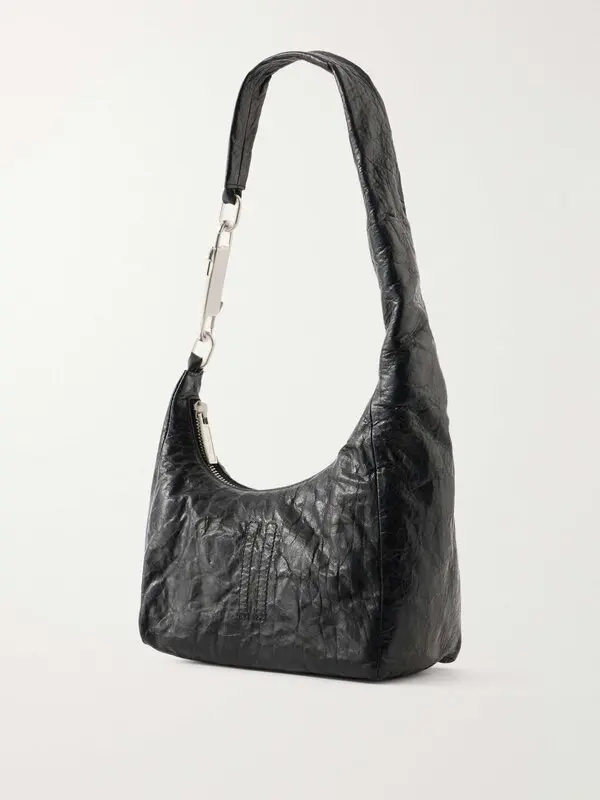 Rick Owens Disco Gemini Crinkled-leather Shoulder Bag