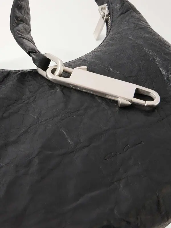 Rick Owens Disco Gemini Crinkled-leather Shoulder Bag