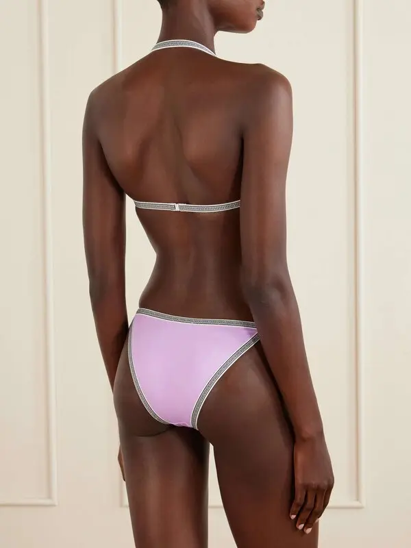 Versace Printed Bikini Top - Lilac