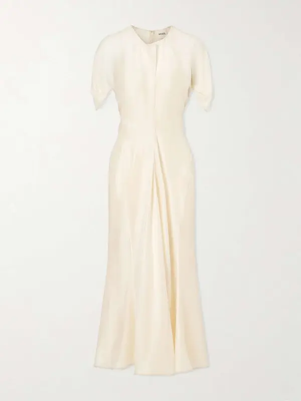 Khaite Ria Silk-blend Midi Dress