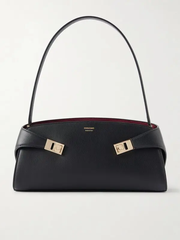 FERRAGAMO Hug Leather Shoulder Bag