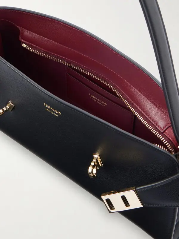 FERRAGAMO Hug Leather Shoulder Bag