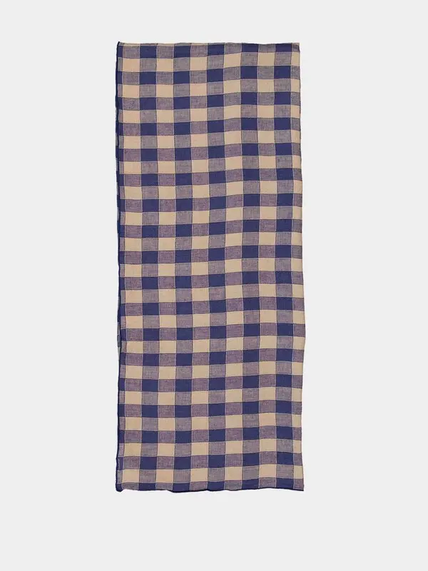 Maison De Vacances Bourdon Vintage Vichy Tablecloth - Blue