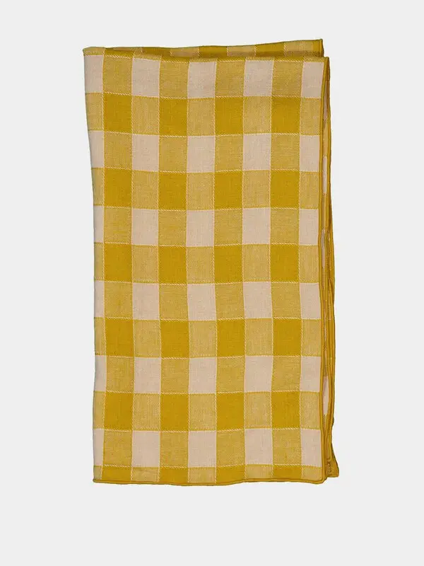 Maison De Vacances Yellow Bourdon Kitchen Towel - Blue