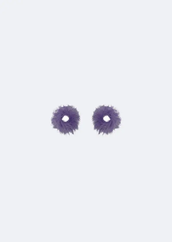 Lapointe Feather Cuffs - Grape