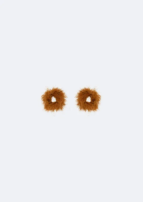 Lapointe Feather Cuffs - Mustard