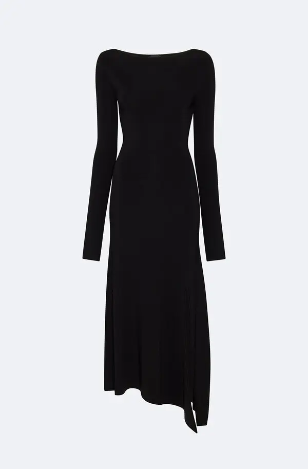 Lapointe Viscose Boatneck Dress