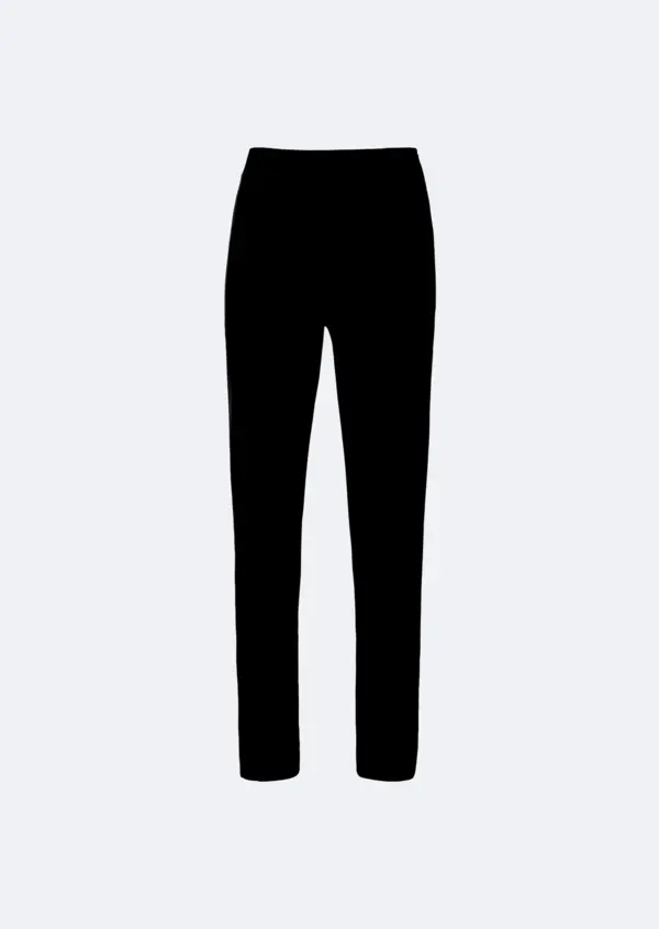 Lapointe Stretch Scuba Fitted Pintuck Pant - Black