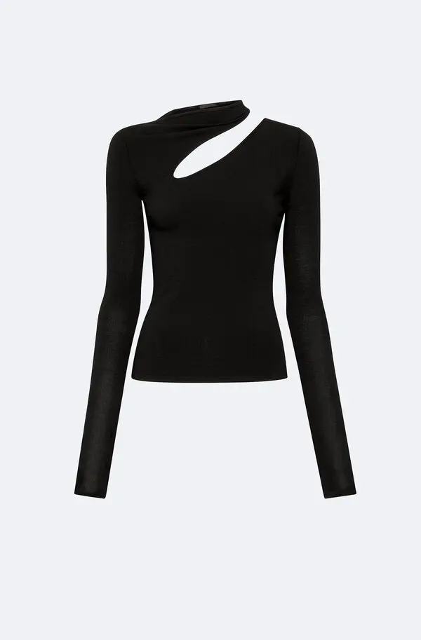 Lapointe Matte Viscose Asymmetric Top