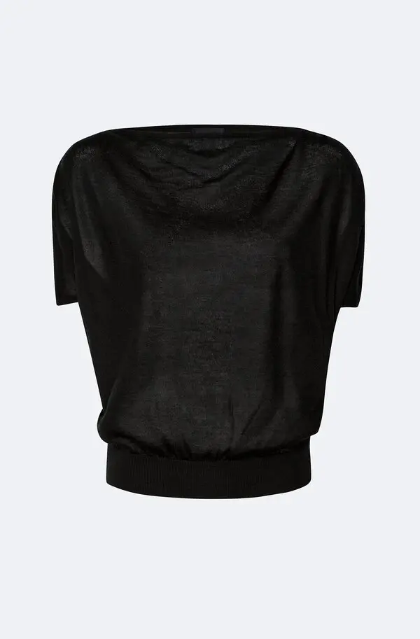 Lapointe Cashmere Silk Shirred Sweater