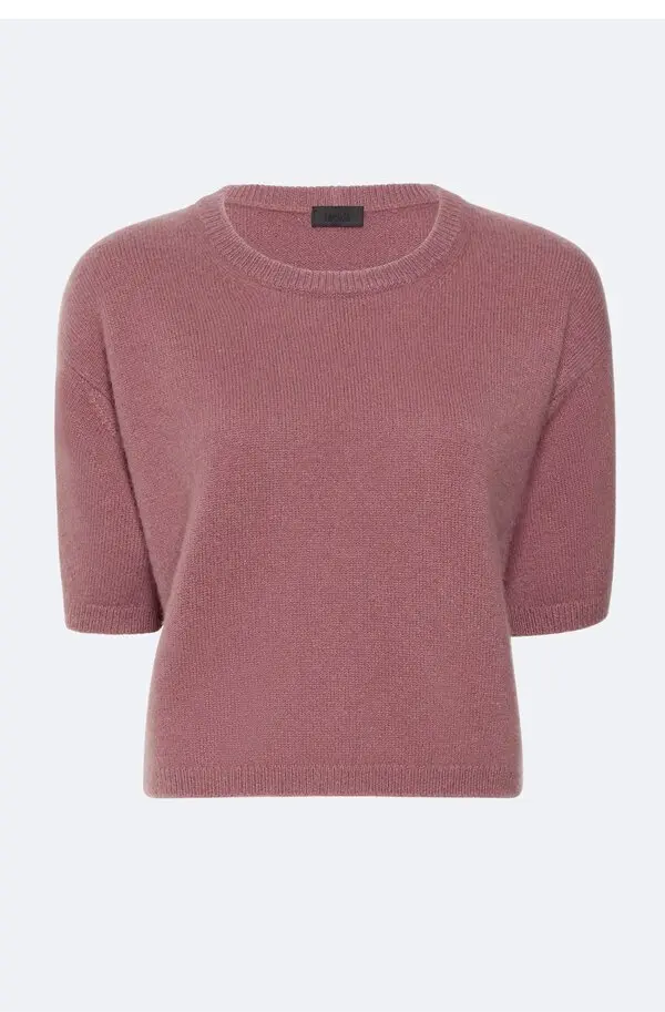 Lapointe Cashmere Short Sleeve Sweater