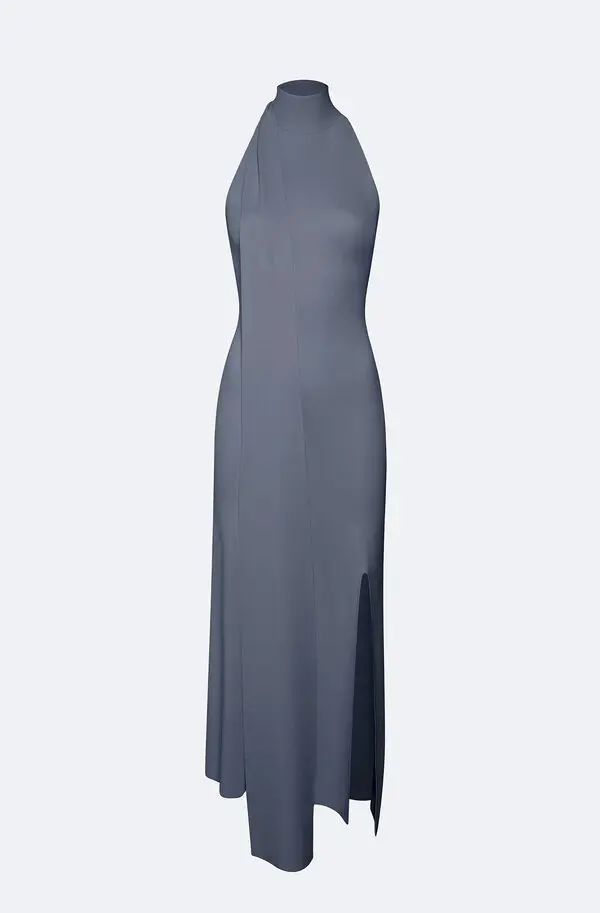 Lapointe Matte Viscose Halterneck Dress