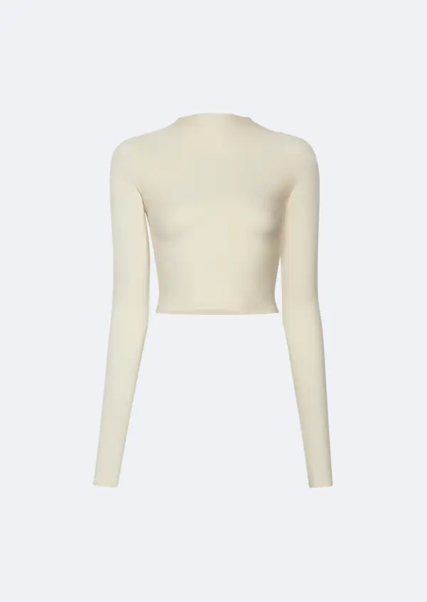 Lapointe Modal Jersey Dolman Tee - Cream