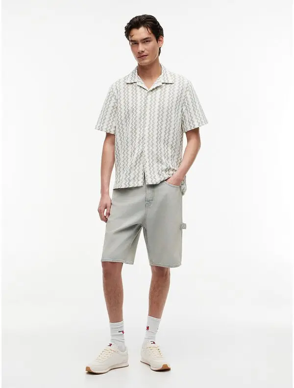 Tommy Hilfiger Open Weave Camp Shirt