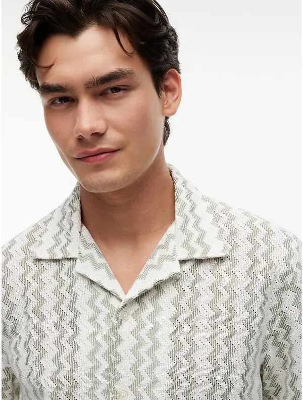 Tommy Hilfiger Open Weave Camp Shirt
