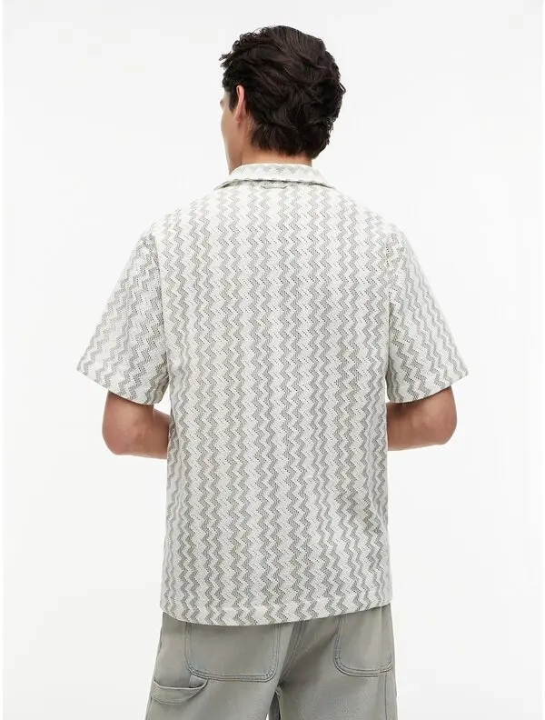 Tommy Hilfiger Open Weave Camp Shirt