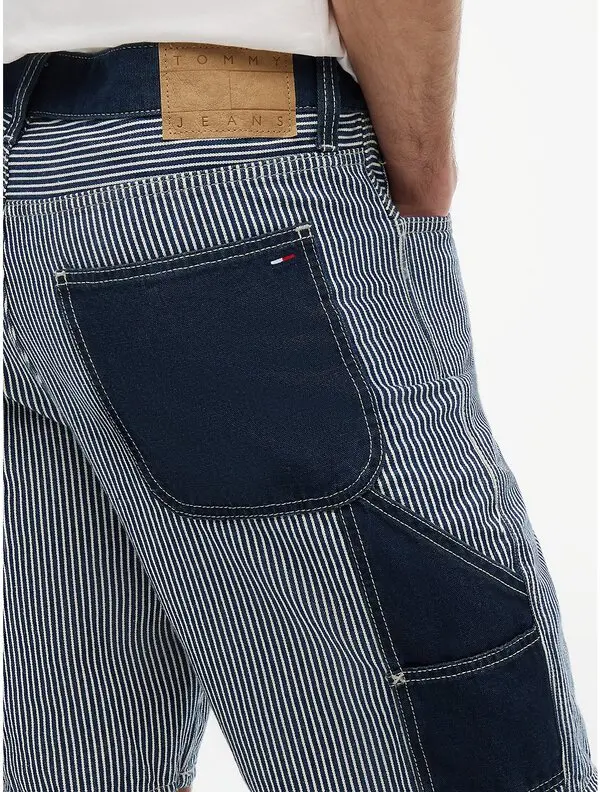 Tommy Hilfiger Striped Denim Utility Short