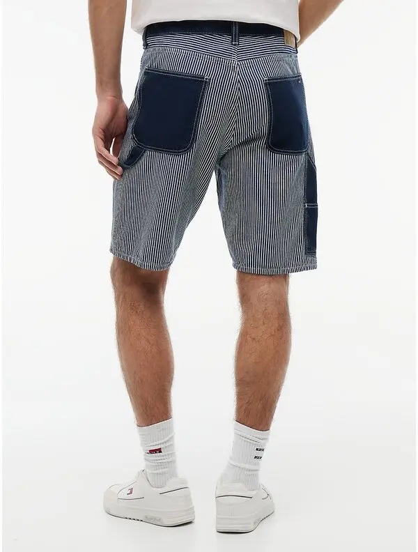 Tommy Hilfiger Striped Denim Utility Short