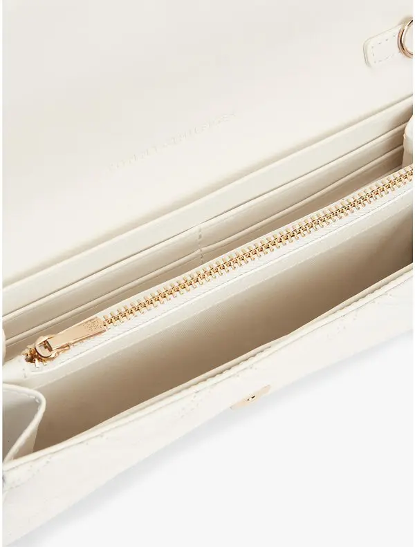Tommy Hilfiger Quilted Chain Strap Flap Wallet