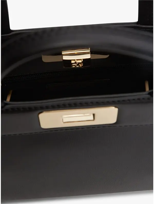 Tommy Hilfiger Monogram Turnlock Mini Satchel Bag