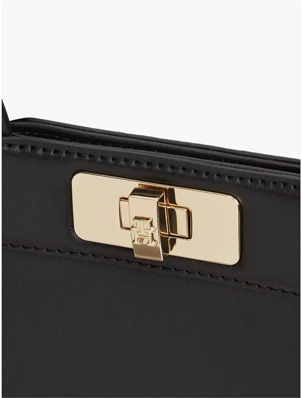 Tommy Hilfiger Monogram Turnlock Mini Satchel Bag