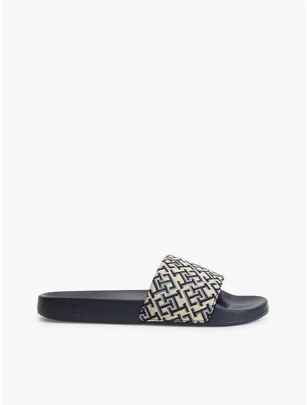 Tommy Hilfiger Jacquard Monogram Pool Slides