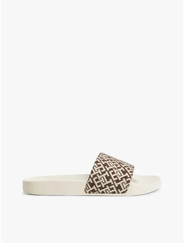 Tommy Hilfiger Jacquard Monogram Pool Slide