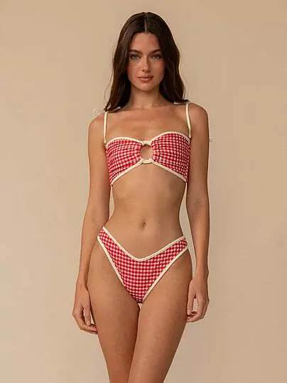 Victoria's Secret Montce Tori Ties Bandeau Bikini Top - Multicolored