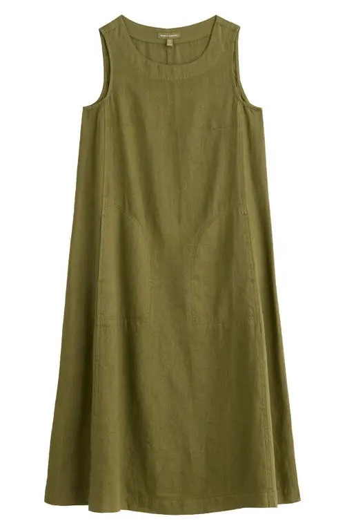 SEASALT CORNWALL Cresting Waves Sleeveless Linen A-line Dress