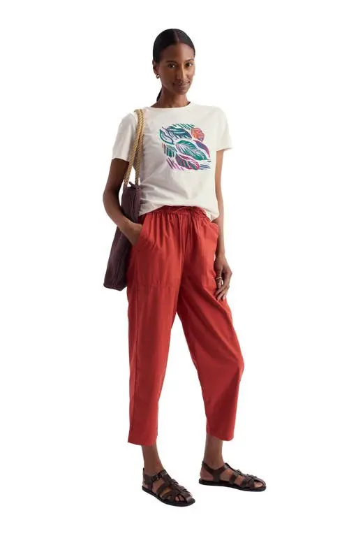 SEASALT CORNWALL Sholl Drawstring Tapered Organic Cotton Twill Pants