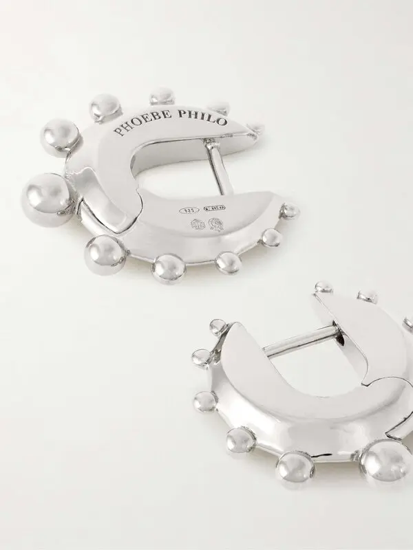 Phoebe Philo Sterling Hoop Earrings