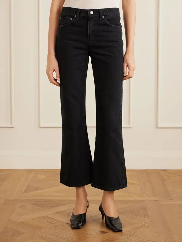 Khaite Clara Flared Jeans - Black