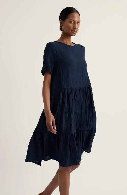 SEASALT CORNWALL Pebble Comb Organic Cotton Double Gauze Dress