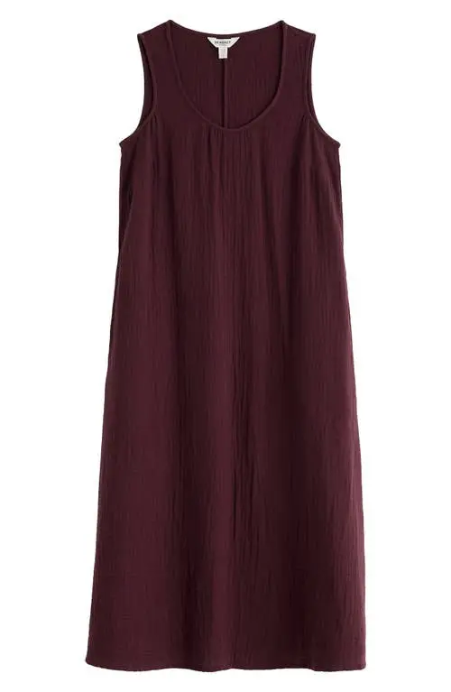 SEASALT CORNWALL Sleeveless Organic Cotton Midi Dress - Cacao