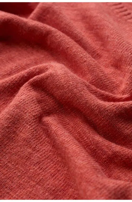 SEASALT CORNWALL Knavock Button Back Organic Cotton & Linen Sweater
