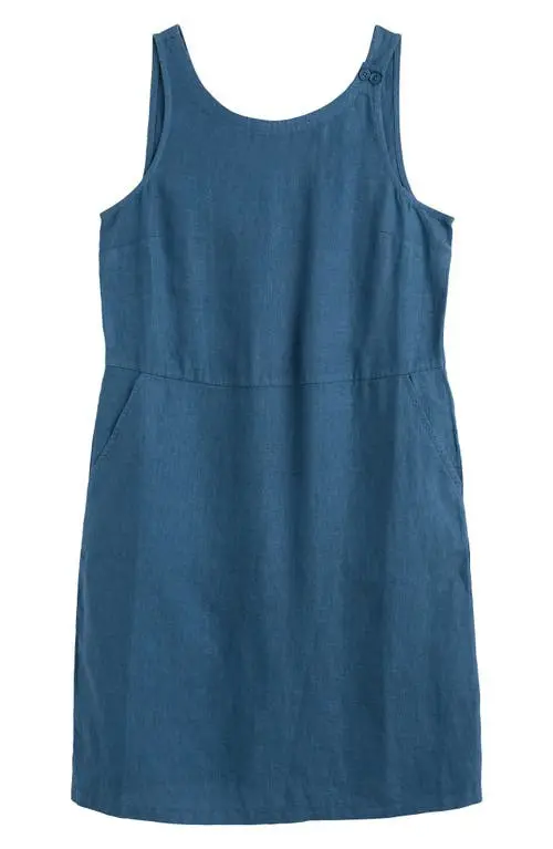 SEASALT CORNWALL Salt Weave Linen Pinafore Dress