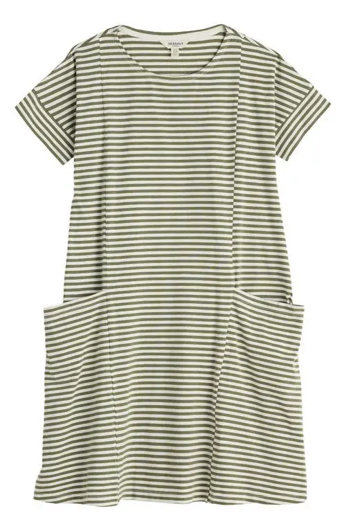 SEASALT CORNWALL Mill Pool Stripe Organic Cotton Swing Dress