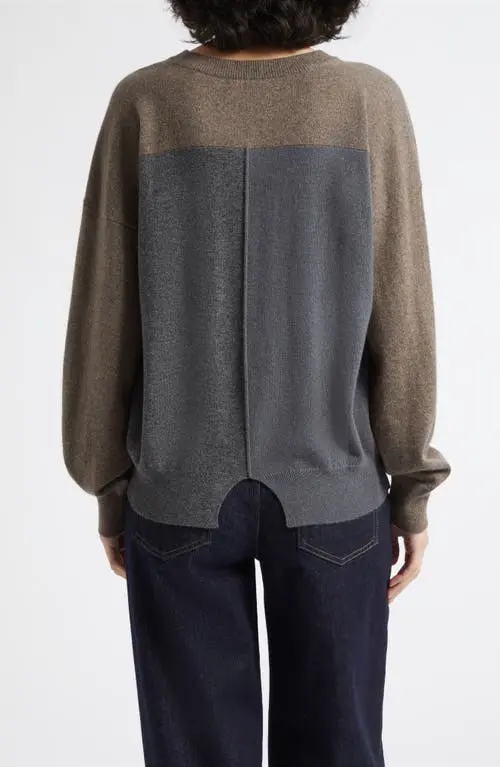 Johnstons Of Elgin Jessie Cashmere Crewneck Sweater - Heathcot Colourway