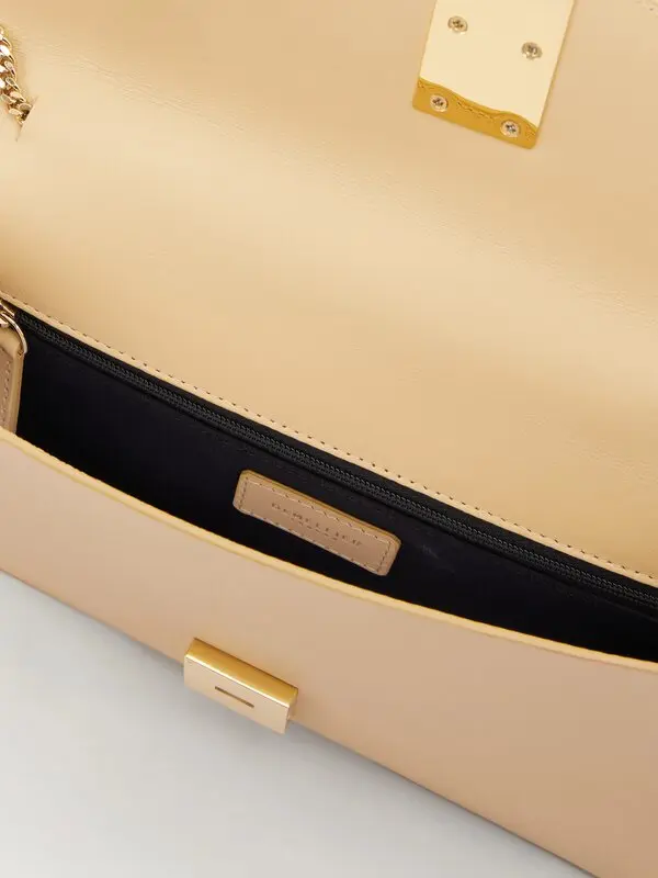 DEMELLIER The Vancouver Leather Clutch - Neutrals