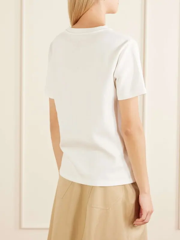 Loewe Anagram-embroidered Cotton-blend T-shirt