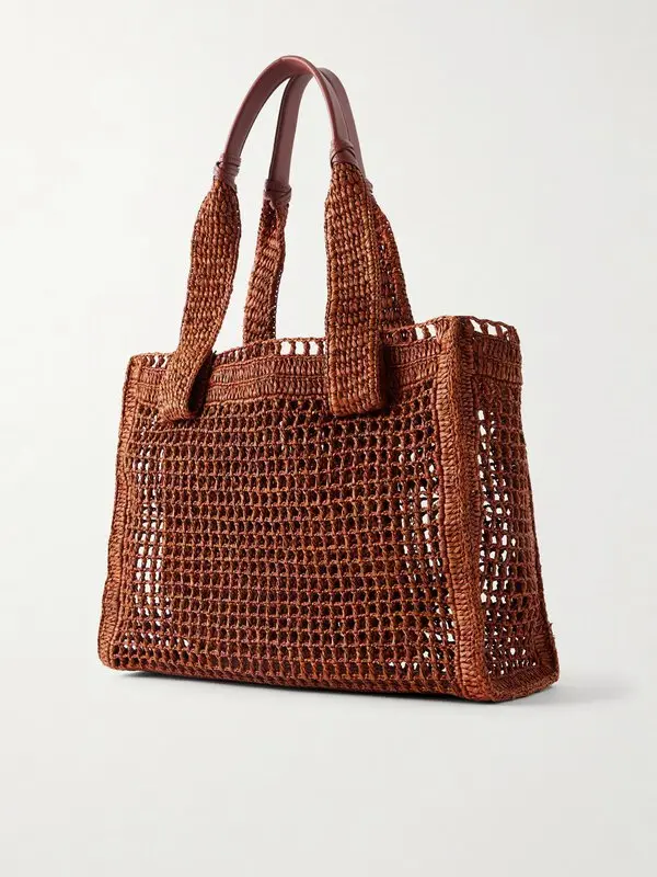 Chloé Summer Banana' Raffia Tote - Brown