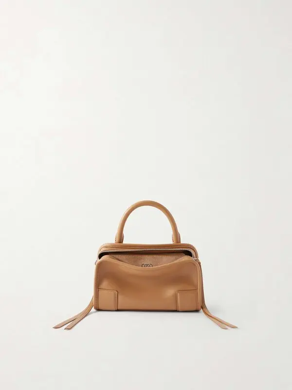 Loewe Amazona 180 Mini Leather Shoulder Bag - Beige