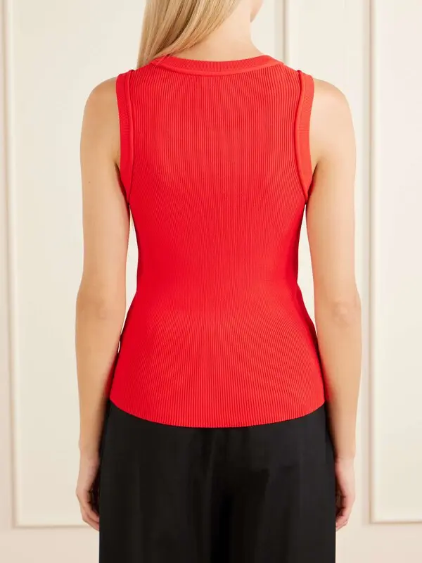 Loewe Anagram-embroidered Ribbed Tank