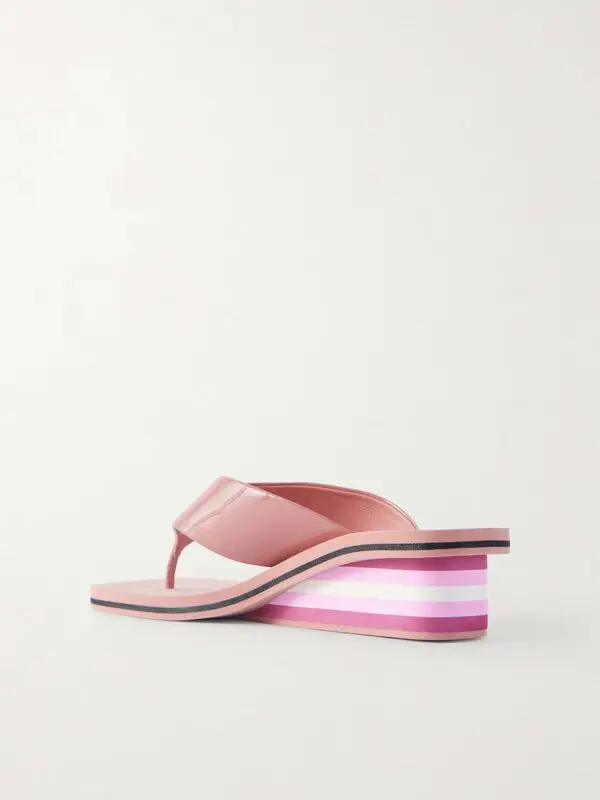 Chloé Swimming Cool Patent-leather Sandals