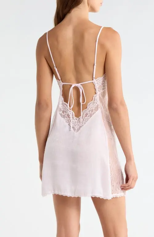 IN BLOOM BY JONQUIL Maxine Lace Trim Satin Chemise