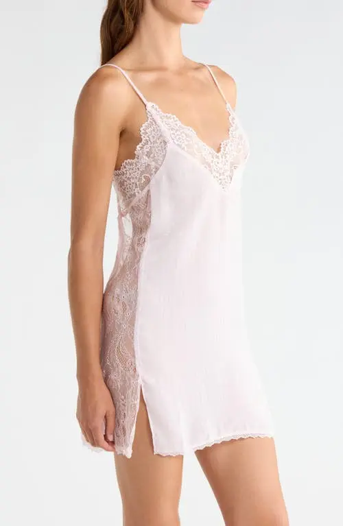 IN BLOOM BY JONQUIL Maxine Lace Trim Satin Chemise