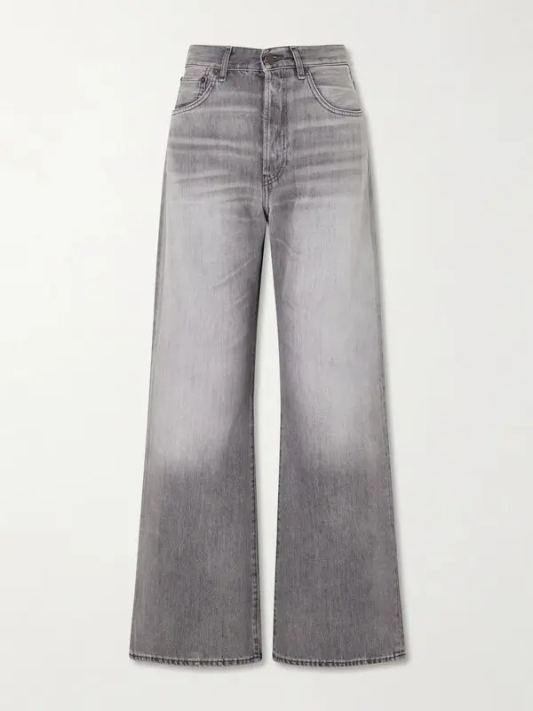 Acne Studios Mid-rise Wide-leg Jeans - Gray
