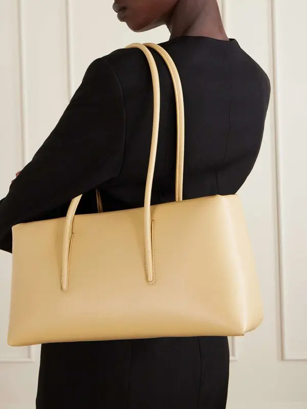 DEMELLIER The Stockholm Full Grain Leather Shoulder Bag - Neutral