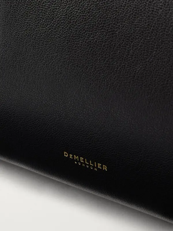 DEMELLIER The Stockholm Full Grain Leather Shoulder Bag - Black