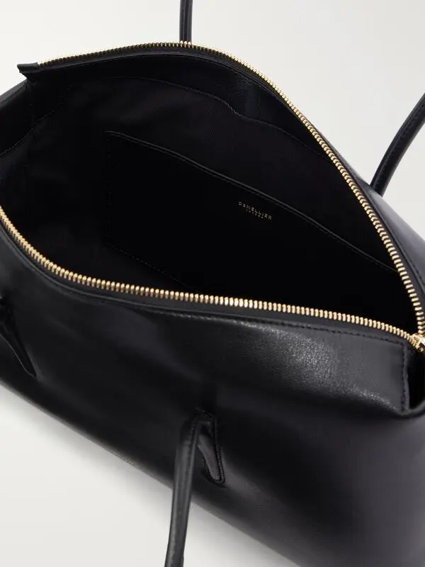 DEMELLIER The Stockholm Full Grain Leather Shoulder Bag - Black